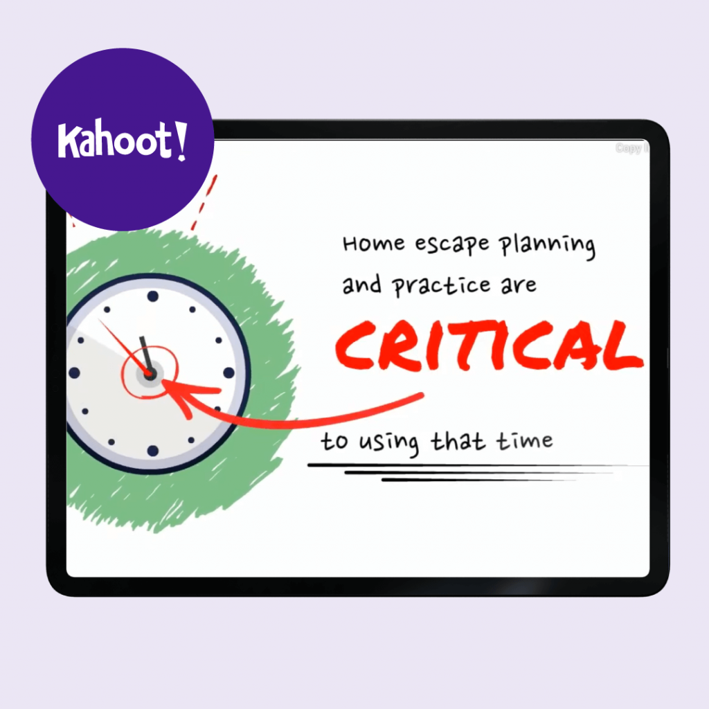Video + Kahoot!: How to Make a Home Escape Plan | Sparky School House
